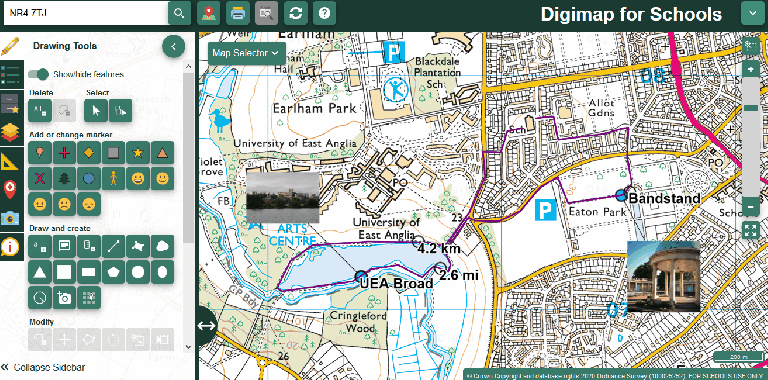 Mapping a walk (with Digimap For Schools) – Geogramblings